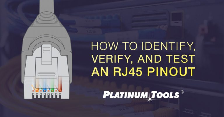 How to test rj45 pinout - Platinum Tools®